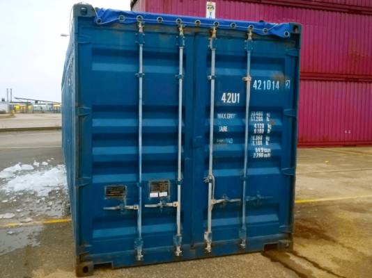 40ft Open Top Soft Roof Shipping Container - Urban Shipping Containers