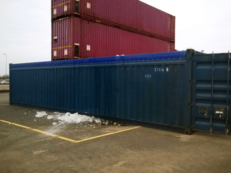 40ft Open Top Soft Roof Shipping Container - Urban Shipping Containers