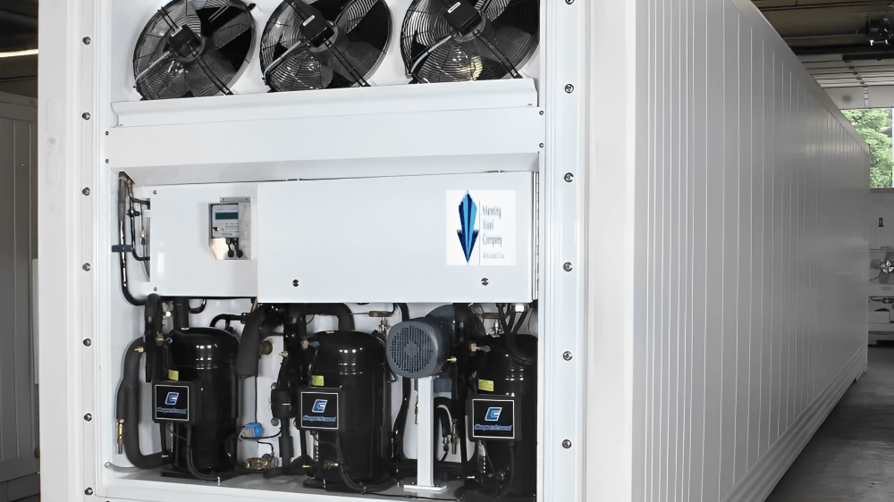 40ft Blast Freezer -76°F to -4°F (460V/230V 3P) - Urban Shipping Containers